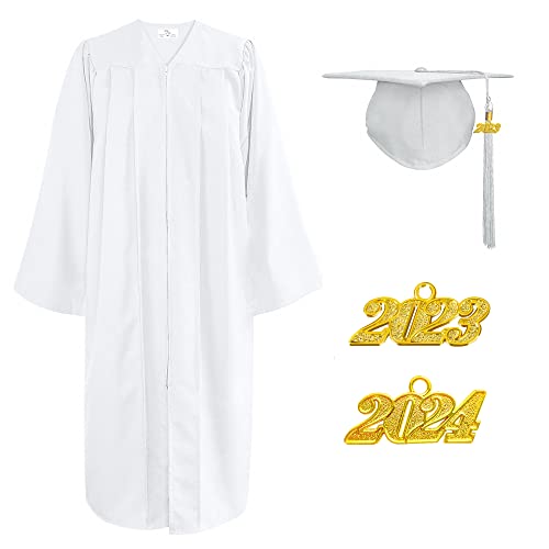 Happy Secret Unisex Matte Graduation Gown Cap Tassel Set 2023 2024 for ...