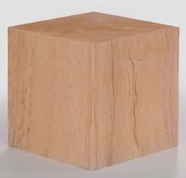 Amazon.com: 4 Inch Solid Wood Block Cube - 1 Block