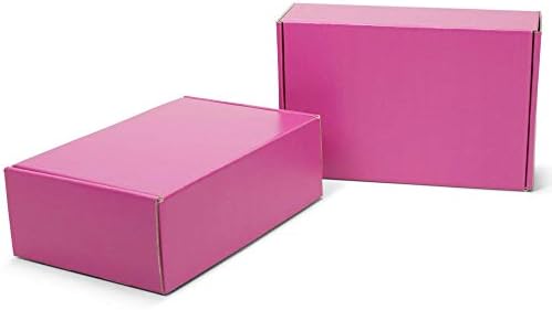 Hot Pink Shipping Boxes | 9" x 6" x 3" Pink Shipping Box | Pink Gift ...