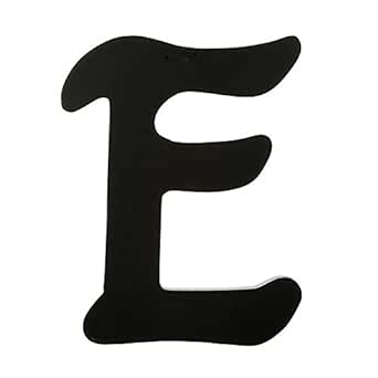 RetailSource 9189-Ex48 Craft Letra E de madera negra de 9 pulgadas (48 ...