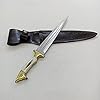 yatagan Deer Antler Wolf Dagger Knife With Sheath-Fairbairn Sykes Knife ...