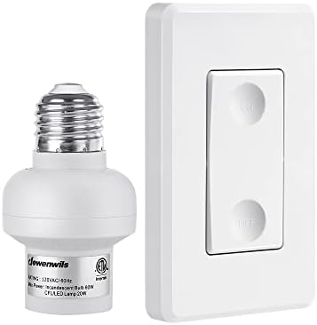 DEWENWILS Remote Control Light Bulb Socket, Wireless Light Switch for ...