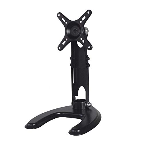 Single Monitor Stand, Freestanding LCD Monitor Desk Mount, VESA Stand ...