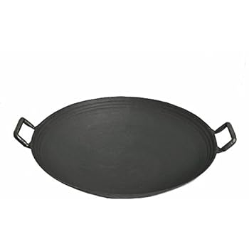 Amazon.com: Light Weight Traditional Cast Iron Wok with Wok Ring, 375mm ...