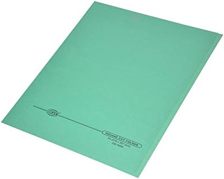 FIS Square Cut Folders Without Fastener Green Color, Pack of 100 Pcs ...