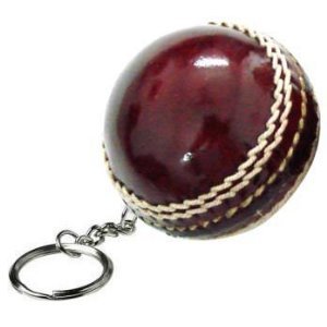 mini cricket ball keyring keychain fob genuine leather handmade: Amazon ...