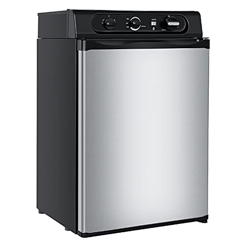 Ecojoy 3 Way Propane Refrigerator, 2.1 Cu.Ft Camper Gas Fridge 110V/12V ...