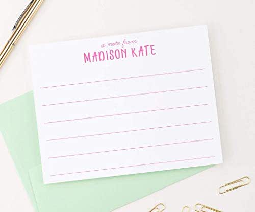 Amazon.com: Personalized Lined Stationery for Girls, Personalized ...