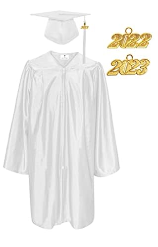 Gradplaza Shiny Kindergarten Cap and Gown Graduation Cap and Gown ...