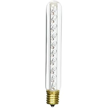 Bulbrite Incandescent T6.5 Intermediate Base (E17) Light Bulb, 9 Watt ...