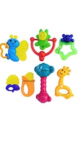 NIYANETAIL Baby Safari rattles Set of 7 pc Attractive Rattle and ...