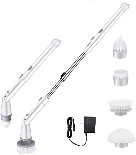 Homitt Electric Spin Scrubber Cordless Shower Scrubber, 360 Power ...