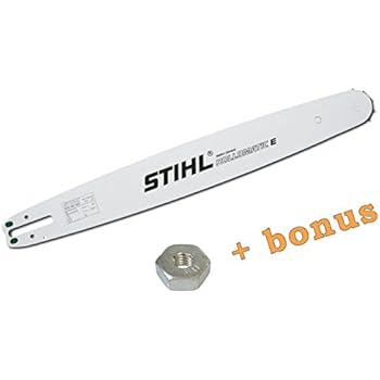 Amazon.com : Stihl 30050004713 Rollomatic E Chain Saw Bar, 16-Inch + Bonus Original Stihl nut ...