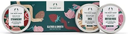 The Body Shop Slather & Smooth Body Butter Trio Gift Set for Dry Skin ...