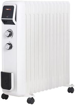 Koolen 2500W 13 Fins Oil Filled Radiator Heater, White price in Saudi ...
