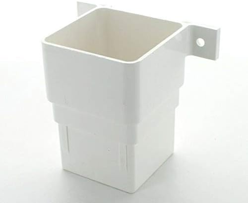 Marley Gutter Pipe Socket with Fixing Lugs RLE1W (White) for 65mm ...