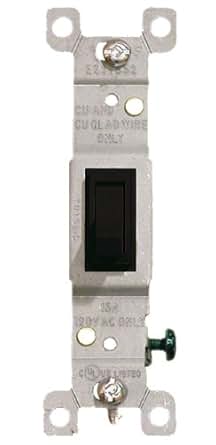 SB Single Pole Toggle Switch 15A Black - Wall Light Switches - Amazon.com