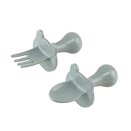 Made in USA Babyware Self Feeding Spoon and Fork Set for Baby and ...