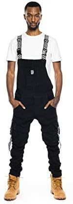 Smoke Rise Men's Fashion Twill Denim Basic Short Utility Overall with ...