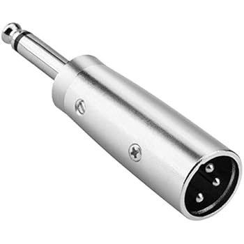 Amazon.com: Devinal Professional 6.35mm 1/4 Inch Mono Male Plug to 3 Pin XLR Female Jack Stereo ...