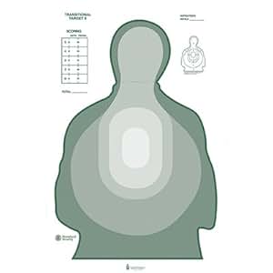 Amazon.com : Transitional Cardboard Target (Green) Updated to FLETC ...