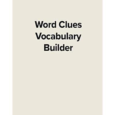 Buy Word Clues Vocabulary Builder Online Philippines | Ubuy