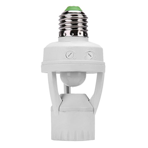 Alloet AC 110-240V Infrared Motion Sensor Holder E27