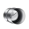 iPower 4 inch Shutter Back Draft Blocker, One-Way Airflow Ducting ...