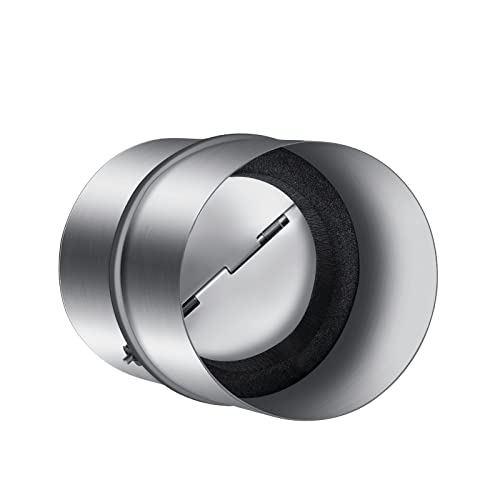 iPower 4 inch Shutter Back Draft Blocker, One-Way Airflow Ducting ...