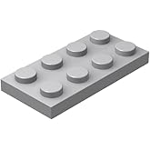 Amazon.com: Classic Grey Plates Bulk, Light Gray Plate 2x3, Building ...