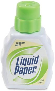 Paper Mate Liquid Paper Stock Colors Correction Fluid, .6 Ounce, Ledger ...