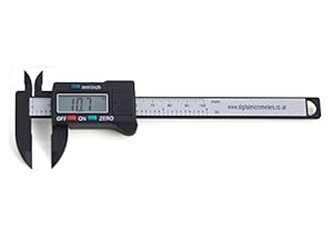 100mm 4 Inch Digital Vernier Caliper Non Scratch Carbon Fibre 12 Months ...