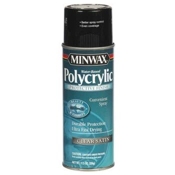 Minwax 33333 11.5 Oz Aerosol Satin Polycrylic Protective Finish - Spray ...