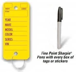 Poly Tag Key Tags - Yellow (250/box): Amazon.ca: Office Products