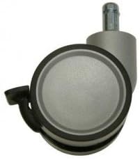 61mm Locking Office Chair Casters (with Soft PU Tread) - Pack of 5 ...