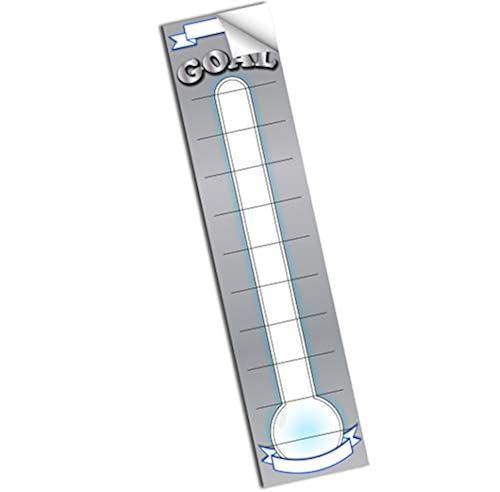 Goal Setting Fundraising Donation Thermometer - 11x48 - Dry Erase Blank ...