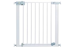 Safety 1st SecurTech Auto Close Metal Gate - White: Amazon.co.uk: Baby