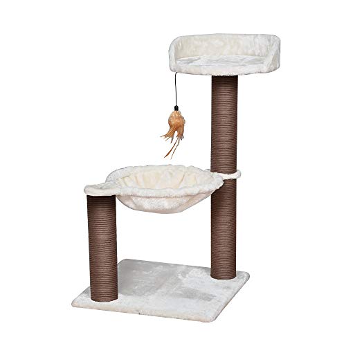Catry Nirvana 3-Level Kitten Tree with Plush Perch, Soft Hammock, and ...