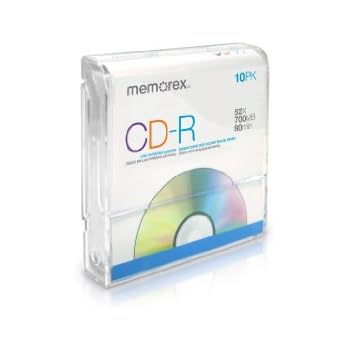 Amazon.com: Memorex 32020015635 CD-R 52x 700MB 80 Min Discs in Paper Sleeves, 10 Pack: Home ...