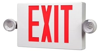 Cooper Lighting APCH7R Self Powered Combination Exit Sign With LED ...