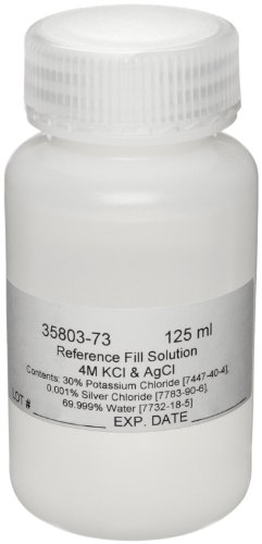 Oakton WD-35803-73 Reference Fill Solution for Single-Junction Electrodes, 4 M KCl Saturated ...