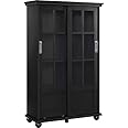 Amazon.com: Ameriwood Home Aaron Lane Bookcase with Sliding Glass Doors ...