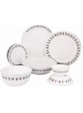 Buy Corelle Flower Hill Glass Dinnerware Set, 30-Pieces, Multicolor ...