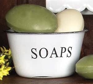 Amazon.com: Enamelware Soaps Bowl with Black Trim : Home & Kitchen