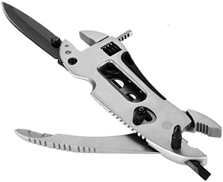 Multitool Pliers Pocket Knife Screwdriver Set Kit Adjustable Wrench Jaw ...
