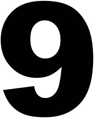 Pair Competition Numbers Arial Black Font 9 for Race and Rally MSA ...