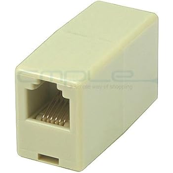 Amazon.com: RJ12 Inline Telephone Coupler, 6 Conductor 6P6C, Pinout 1-1 ...