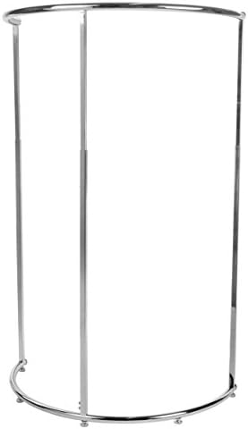 Displays2go Half Circle Clothing Rack, Adjustable Height from 48-72 ...