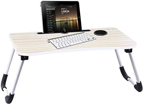 Buy Isel Foldable Laptop Study Table Bed Sofa Stand Foldable and ...