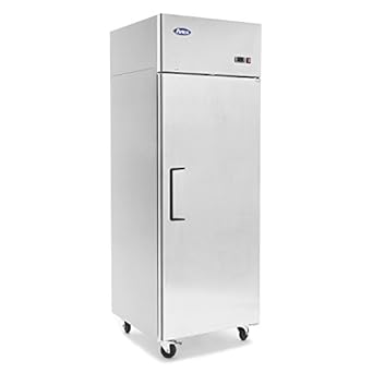 Amazon.com: Commercial Refrigerator Freezer,ATOSA MBF8001 Single 1-Door Top Mount Stainless ...